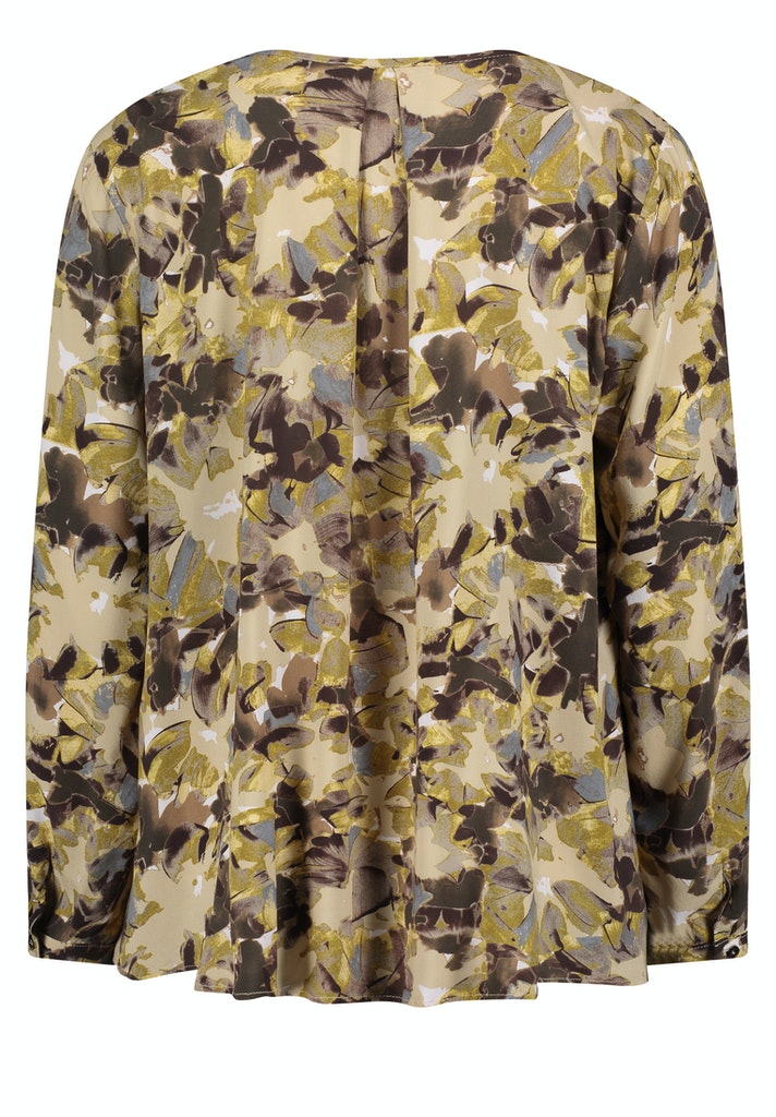 CARTOON Casual Druck-Bluse mit floralem Muster - Mode Wendeln Shop