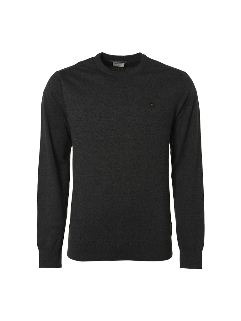 NO EXCESS Pullover Crewneck 2 Coloured Melange - Mode Wendeln Shop