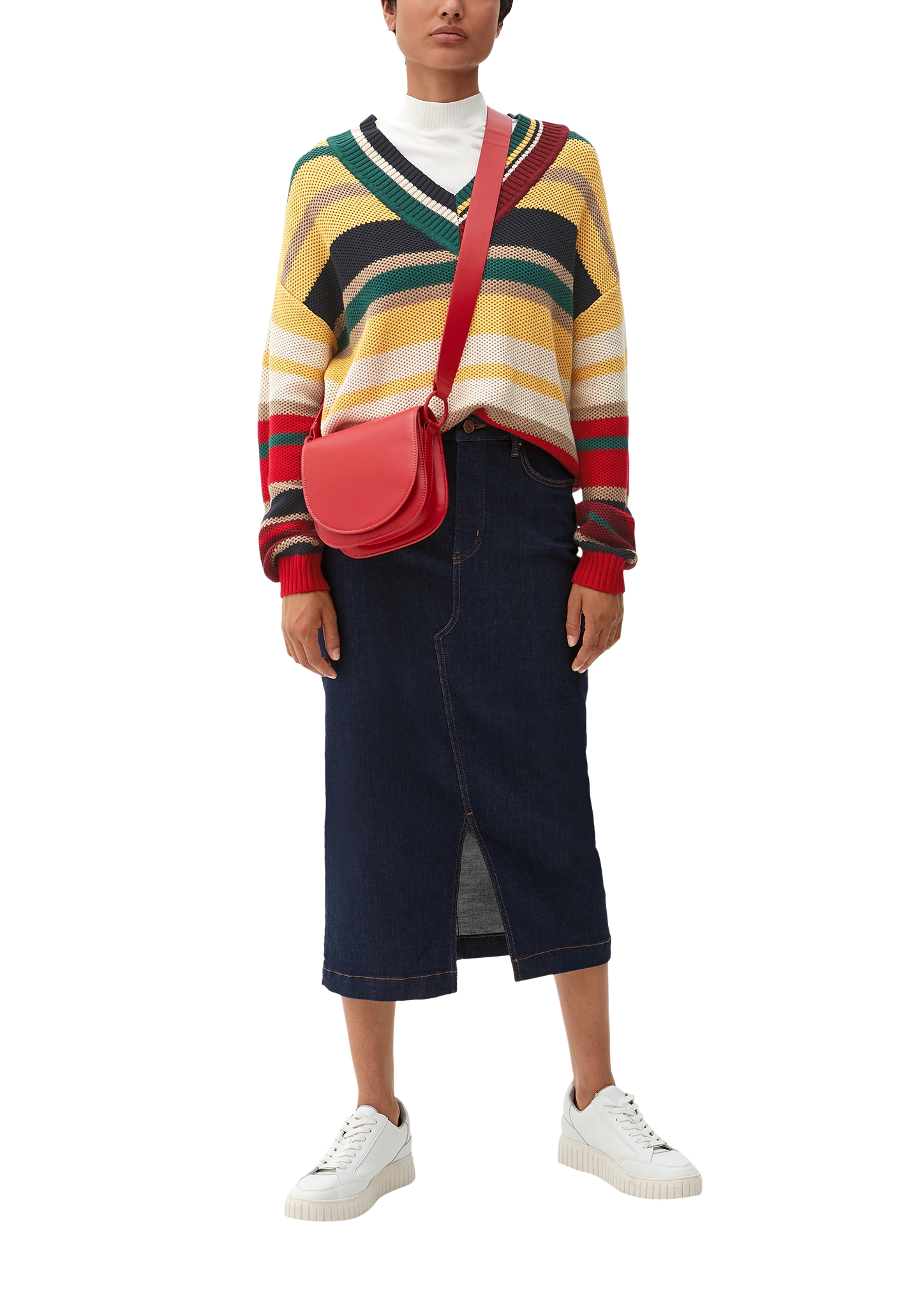 S. OLIVER Strickpulli mit Streifenmuster - Mode Wendeln Shop