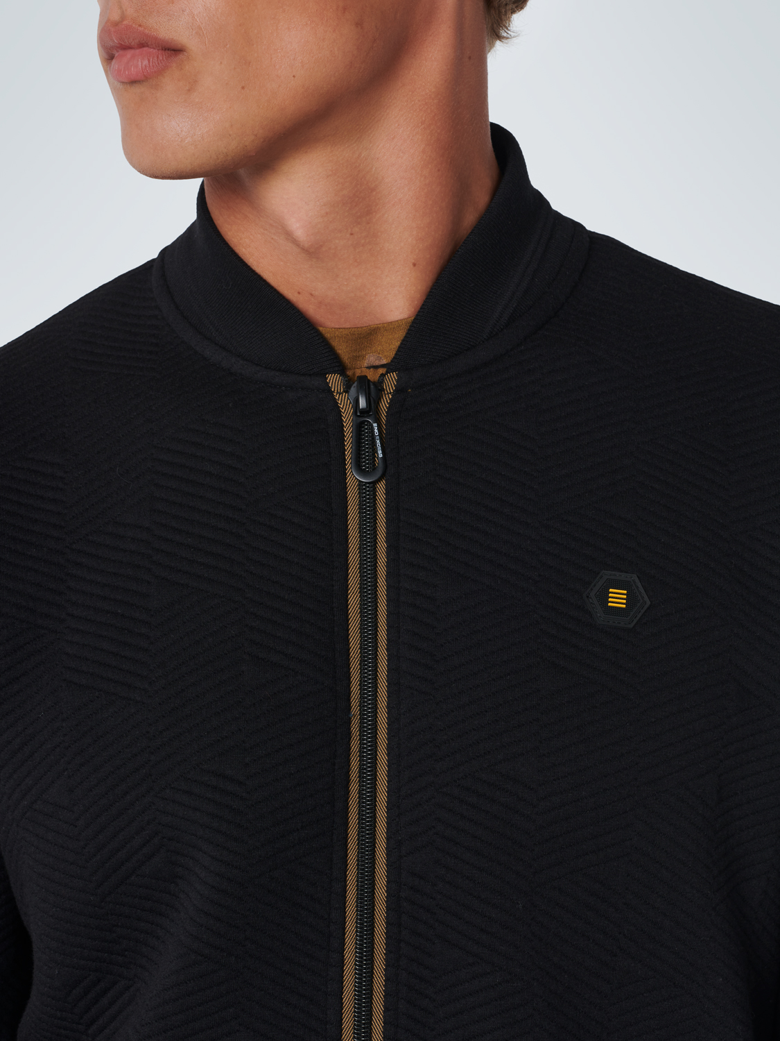 NO EXCESS Sweater Full Zipper Double Layer Jacquard - Mode Wendeln Shop