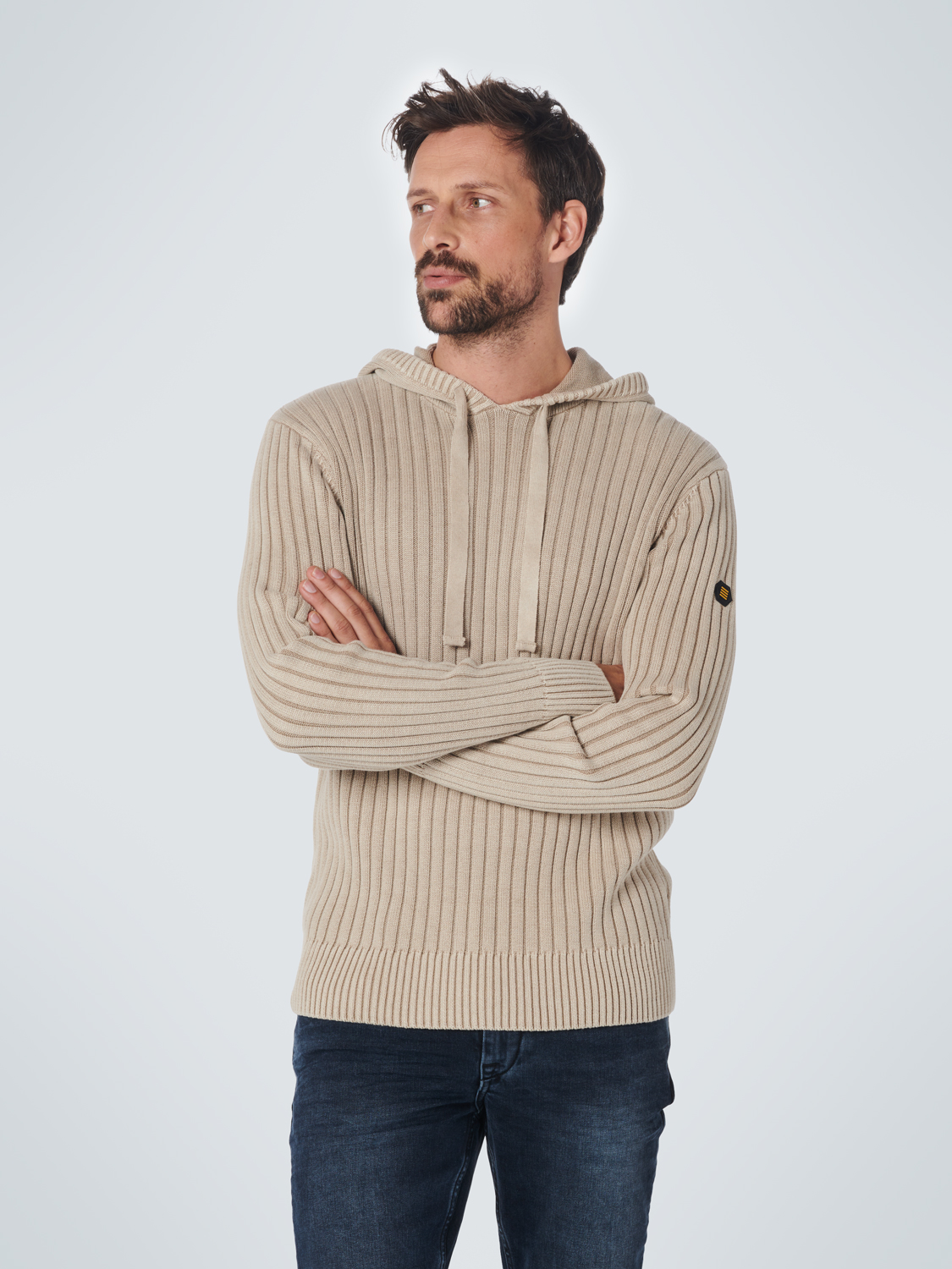 NO EXCESS Pullover Hooded Relief Garment Dyed + Stone Washed - Mode Wendeln Shop