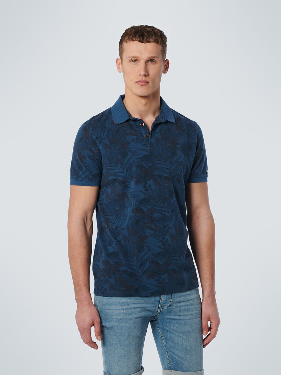 NO EXCESS Polo Pique Allover Printed Responsible Choice - Mode Wendeln Shop