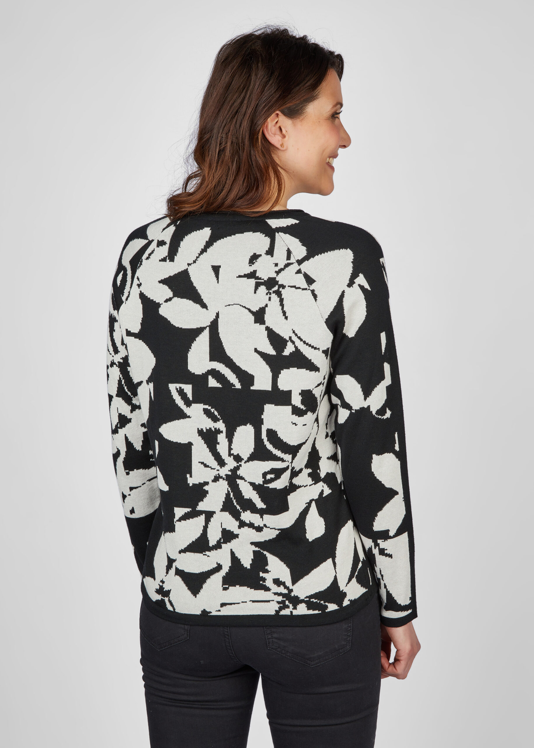RABE Pullover mit floralem Muster - Mode Wendeln Shop