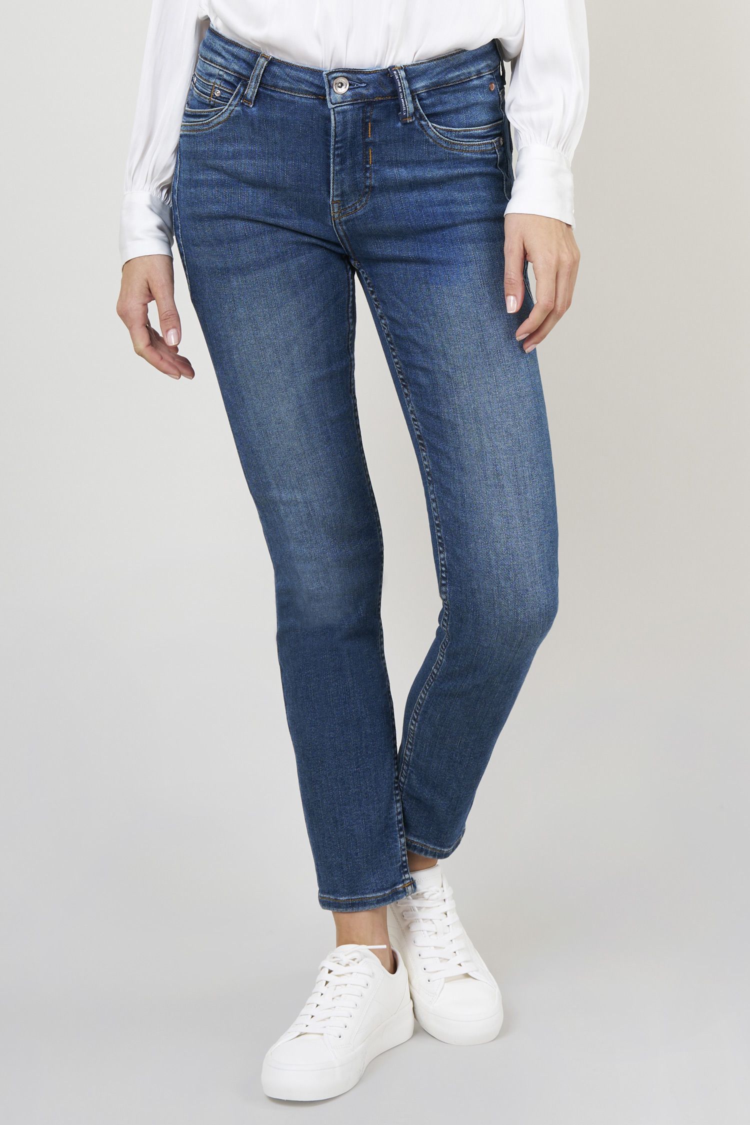 BLUE FIRE Damen Jeans Nancy slim in Blau - atlantic - Mode Wendeln Shop